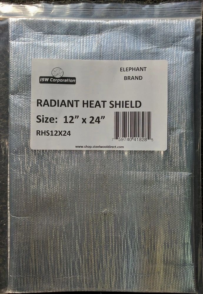 Radiant Heat Barrier With Aluminized Backing: 12" X 24" - Steel Wool Direct